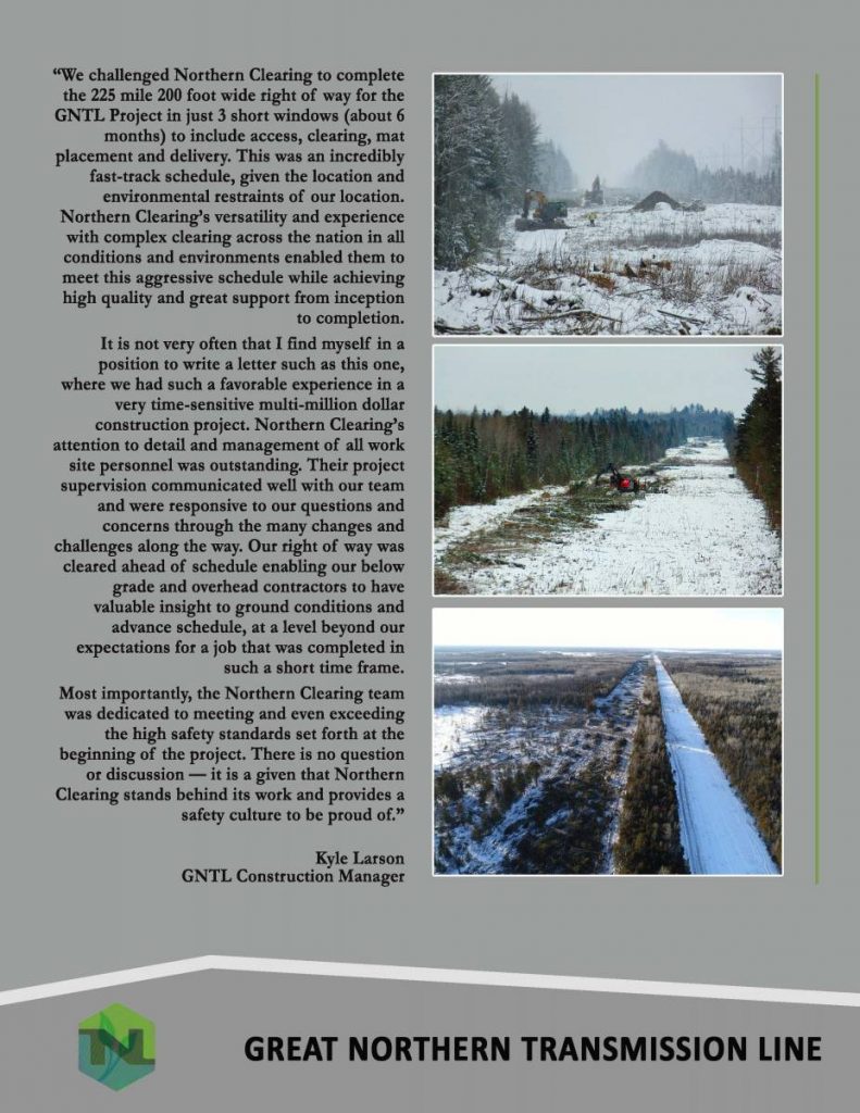 Projects - Northern Clearing - Industry Leader in Right of Way Clearing ...